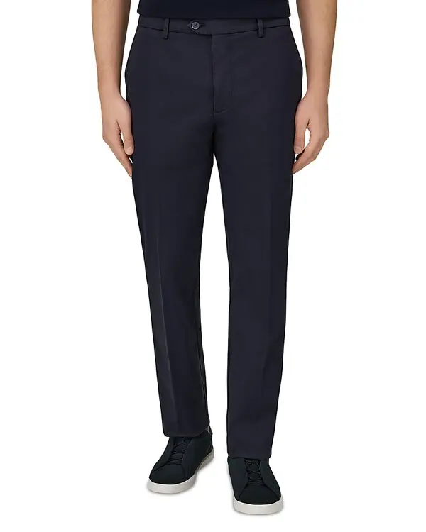 Boggi Milano Regular Fit Stretch Cotton Trousers