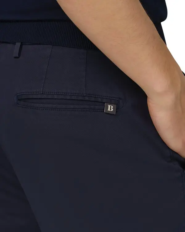 Boggi Milano Regular Fit Stretch Cotton Trousers