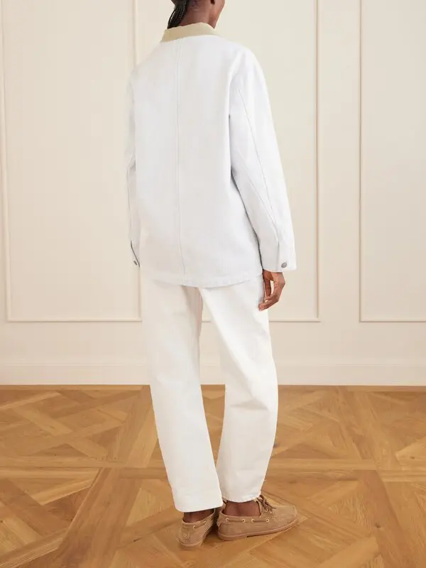 Aimé Leon Dore Corduroy-trimmed Denim Jacket