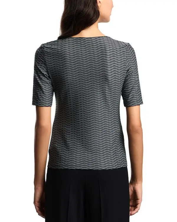 Emporio Armani Stretch Jersey Jacquard Top