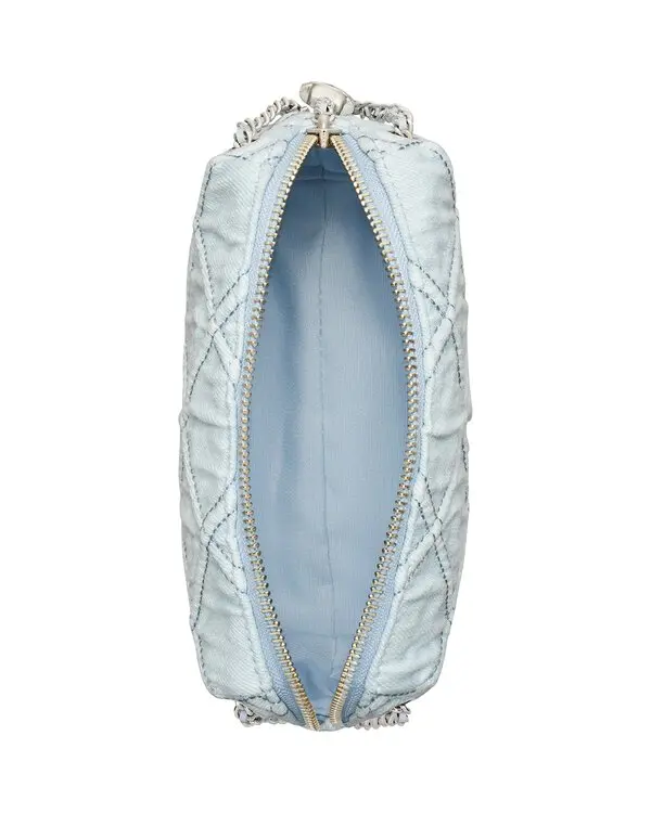 Tory Burch Fleming Denim Crossbody Bag - Seltzer
