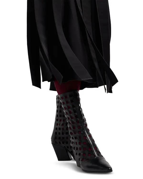 Emporio Armani Satin Fringe Midi Skirt