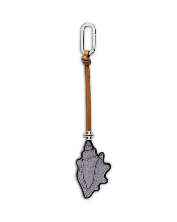 Tory Burch Conch Shell Leather Key Fob - Multi