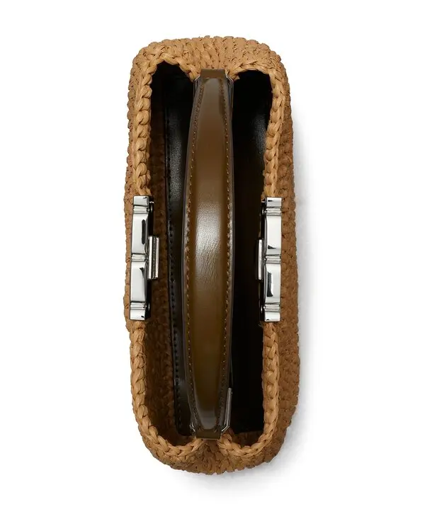 Tory Burch Eleanor Mini Raffia Crossbody Bag - Honeycomb