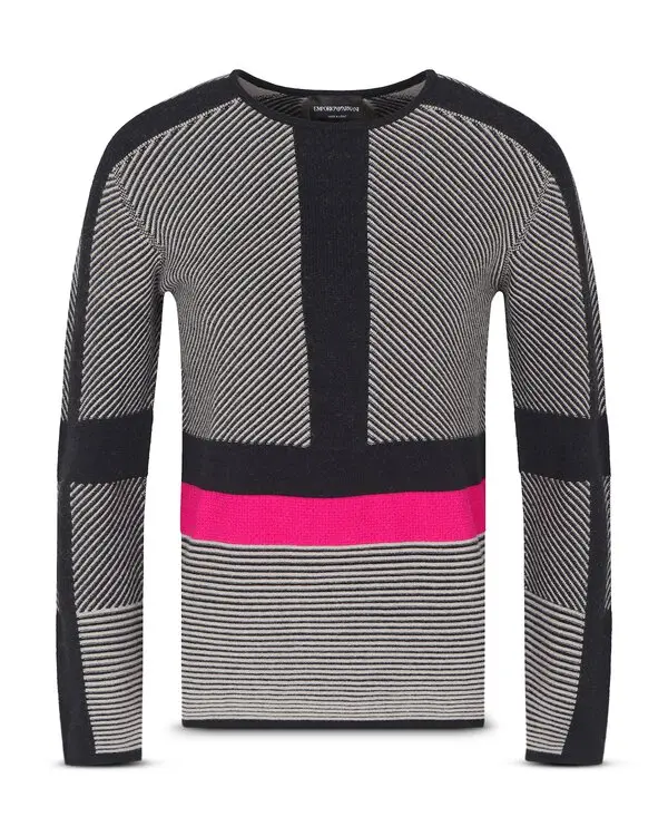 Emporio Armani Jacquard Stripe Sweater