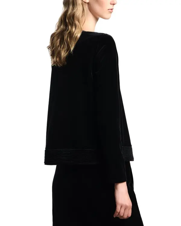 Emporio Armani Stretch Chenille Jersey Top