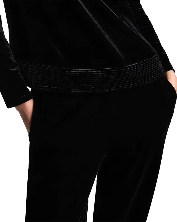 Emporio Armani Stretch Chenille Jersey Top