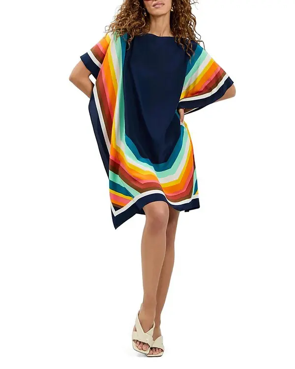 Trina Turk Theodora Silk Caftan Dress - Siena