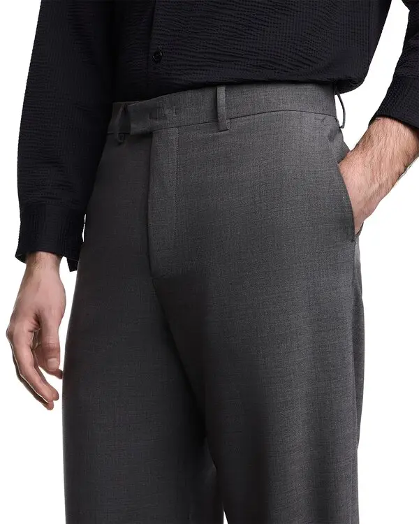 Emporio Armani Stretch Wool Tailored Trousers