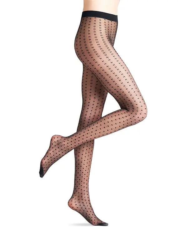 Falke Patterned Tights - Black