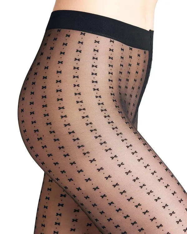 Falke Patterned Tights - Black