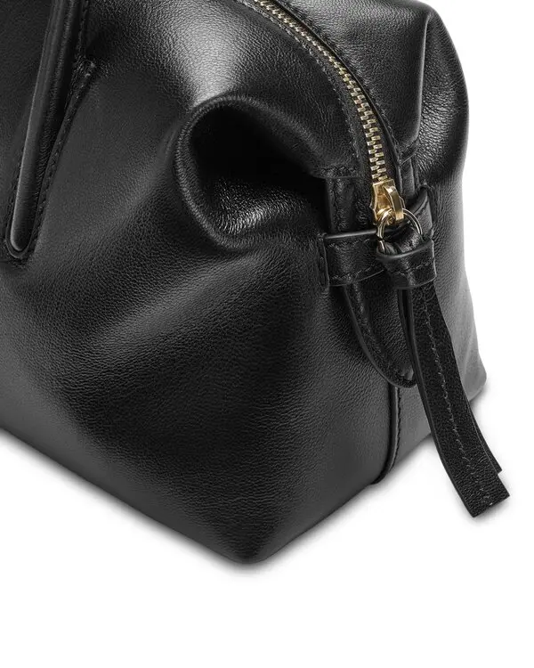 DEMELLIER Small Stockholm Leather Shoulder Bag - Black