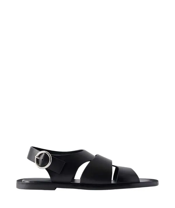 Proenza Schouler Capri Fisherman Sandals - Black