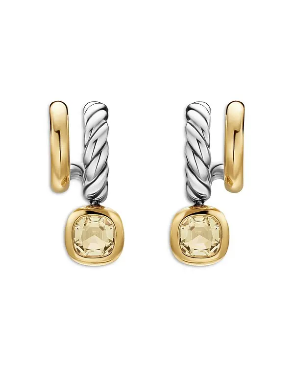 David Yurman Dy Mercer Color Drop Earrings - Champagne/gold/silver