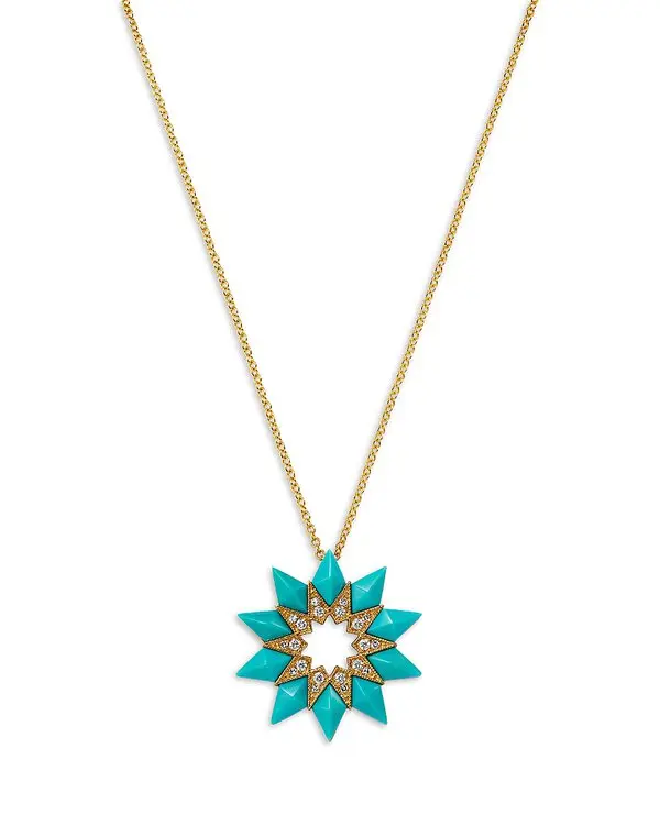 Bloomingdale'S Starburst Pendant Necklace - Gold