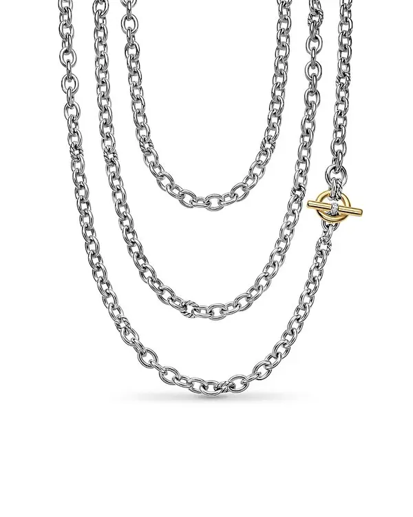 David Yurman Dy Mercer Convertible Chain Necklace - Gold/silver