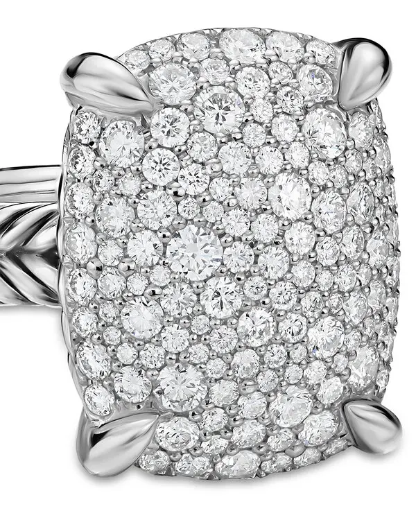 David Yurman Chatelaine Elongated Diamond Ring - Silver