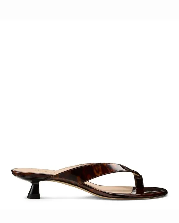 STUART WEITZMAN Rio Gloss Kitten Heel Sandals - Classic