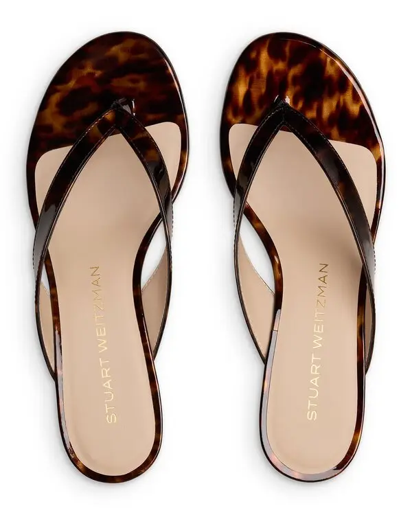 STUART WEITZMAN Rio Gloss Kitten Heel Sandals - Classic