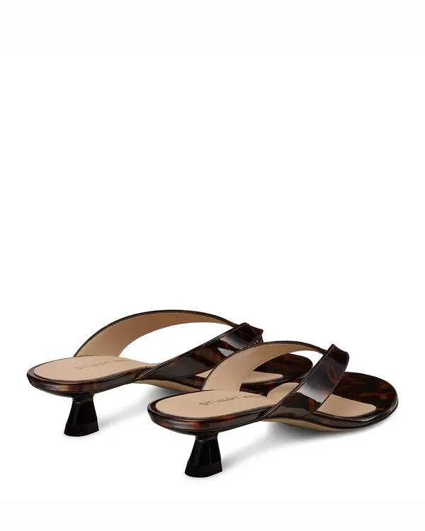 STUART WEITZMAN Rio Gloss Kitten Heel Sandals - Classic