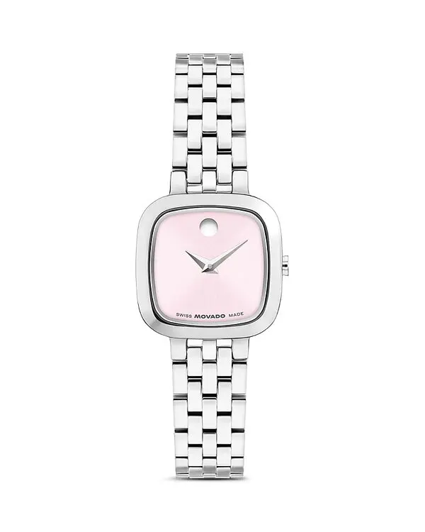 Movado Museum Watch, 22mm X 22mm - Pink Dial