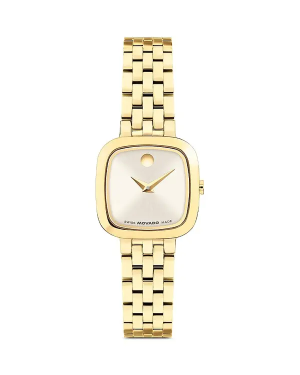 Movado Museum Watch 22mm X 22mm - Gold Dial