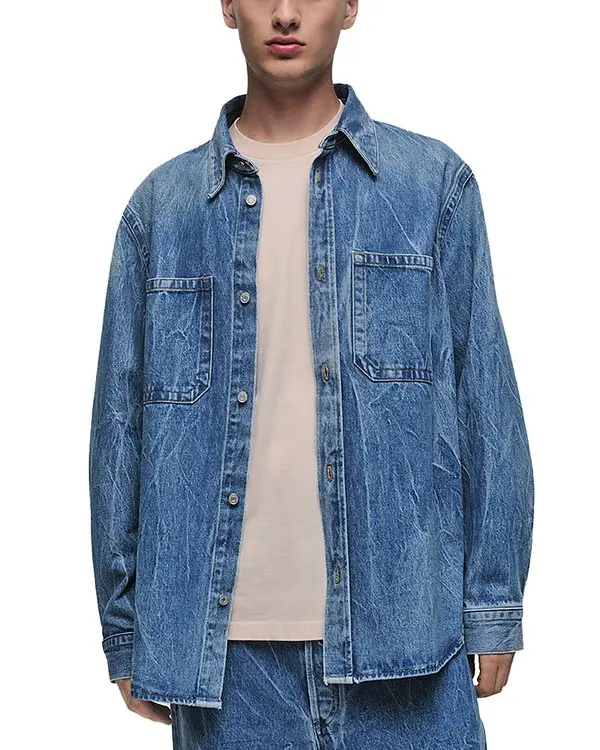 AGOLDE Craven Relaxed Fit Denim Shirt - Twist
