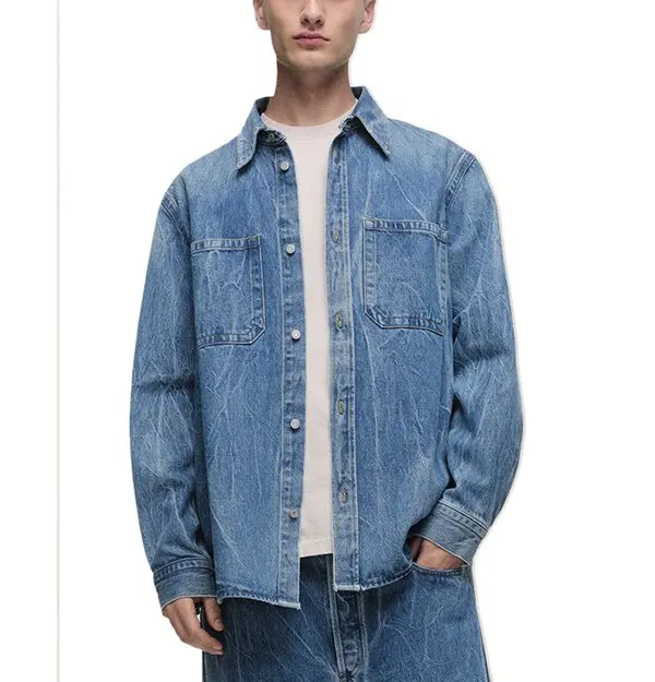 AGOLDE Craven Relaxed Fit Denim Shirt - Twist