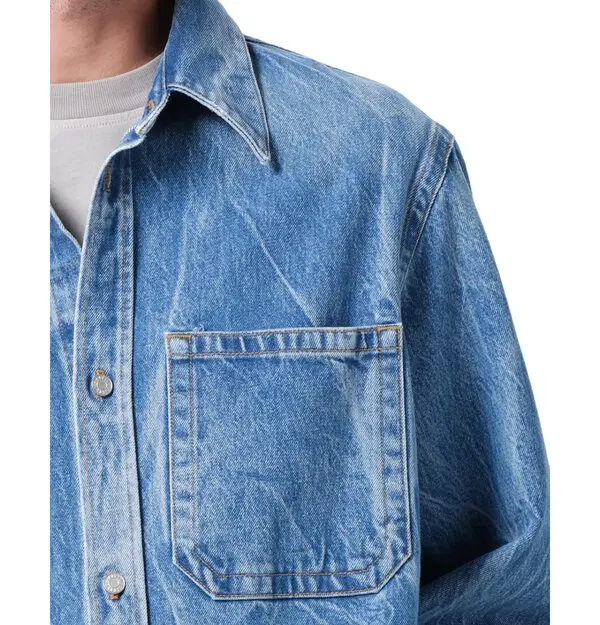 AGOLDE Craven Relaxed Fit Denim Shirt - Twist