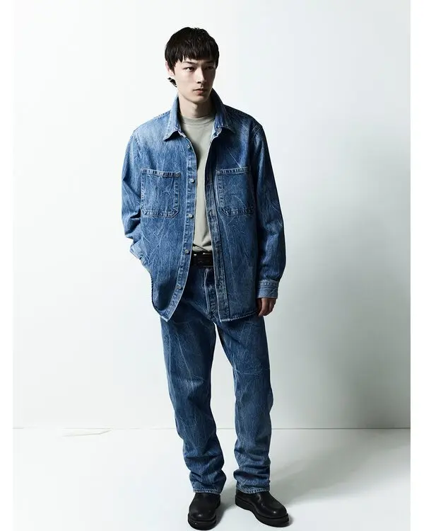 AGOLDE Craven Relaxed Fit Denim Shirt - Twist