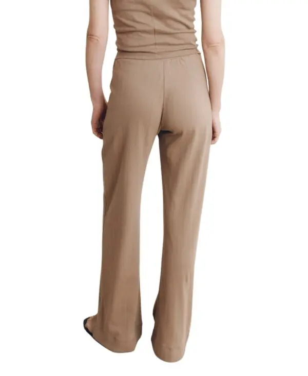 VIR VITA Pointelle Lounge Pant - Bark