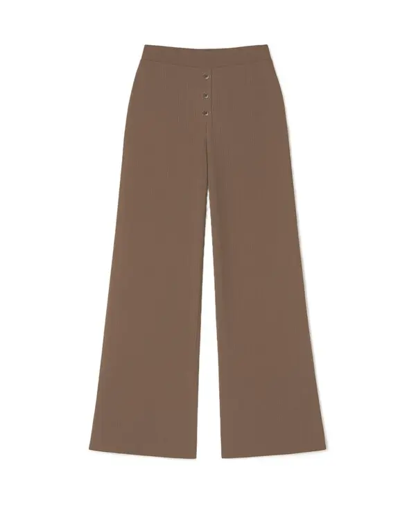 VIR VITA Pointelle Lounge Pant - Bark