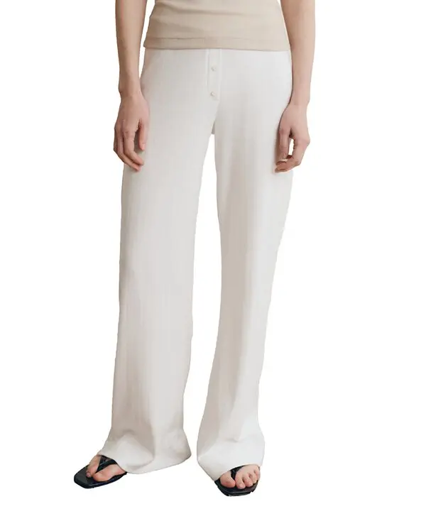 VIR VITA Pointelle Lounge Pant - Coconut