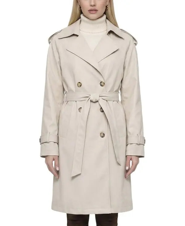 Gorski Lightweight Belted Trench Coat - Beige