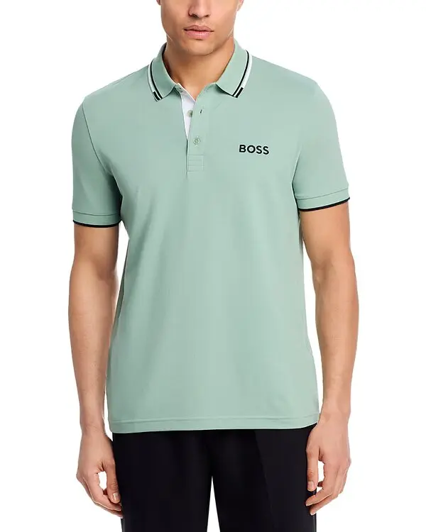 BOSS Paddy Pro Logo Polo Shirt - Open Green