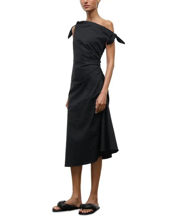 Staud Bellaria Tie Shoulder Dress