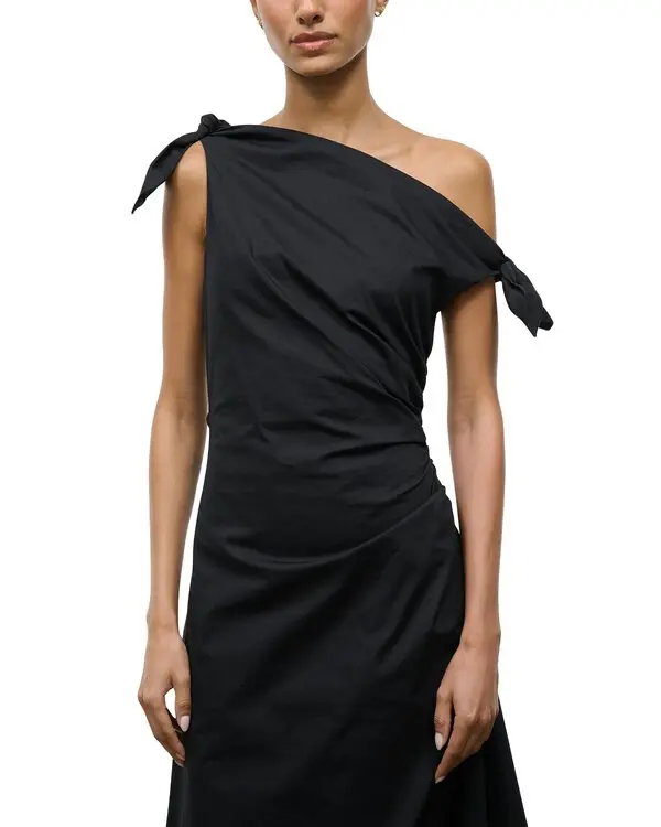Staud Bellaria Tie Shoulder Dress