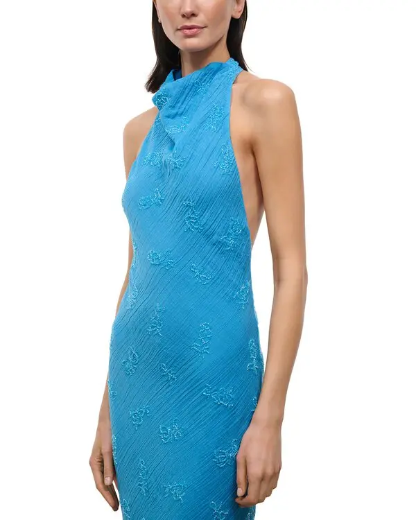 staud backless dress STAUD, Toluca Silk Dress in Red Rose, Size 0