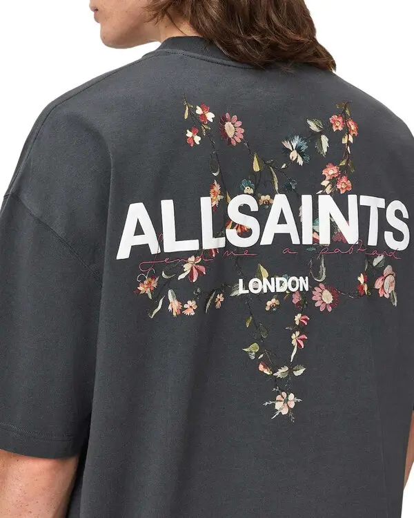 ALLSAINTS Floral Pentacle Logo T-shirt
