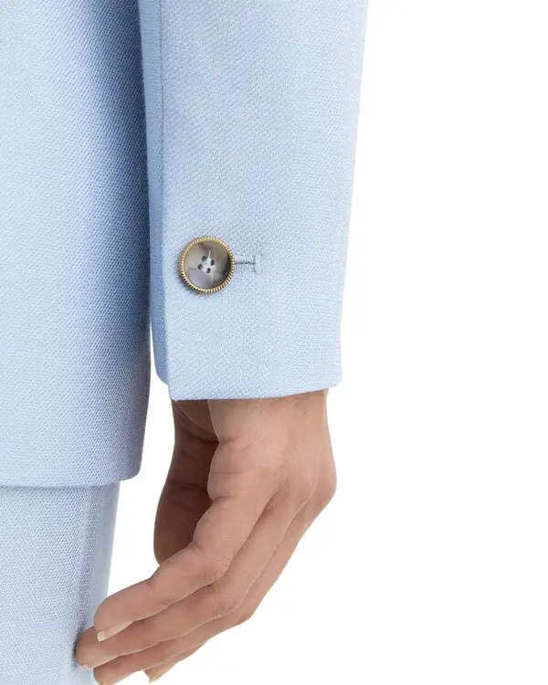 REISS Magda Double Breasted Suit Jacket - Blue
