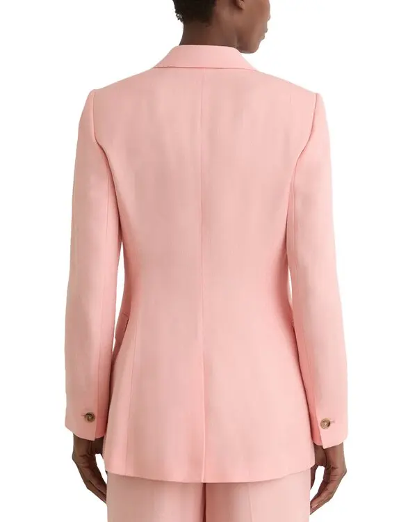 REISS Magda Double Breasted Suit Jacket - Pink