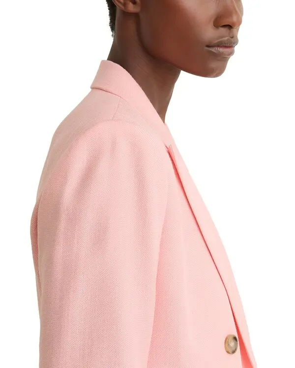 REISS Magda Double Breasted Suit Jacket - Pink