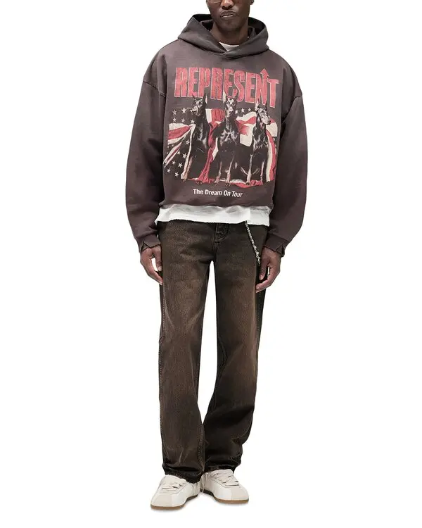 REPRESENT Dream On Tour Logo Hoodie - Nero