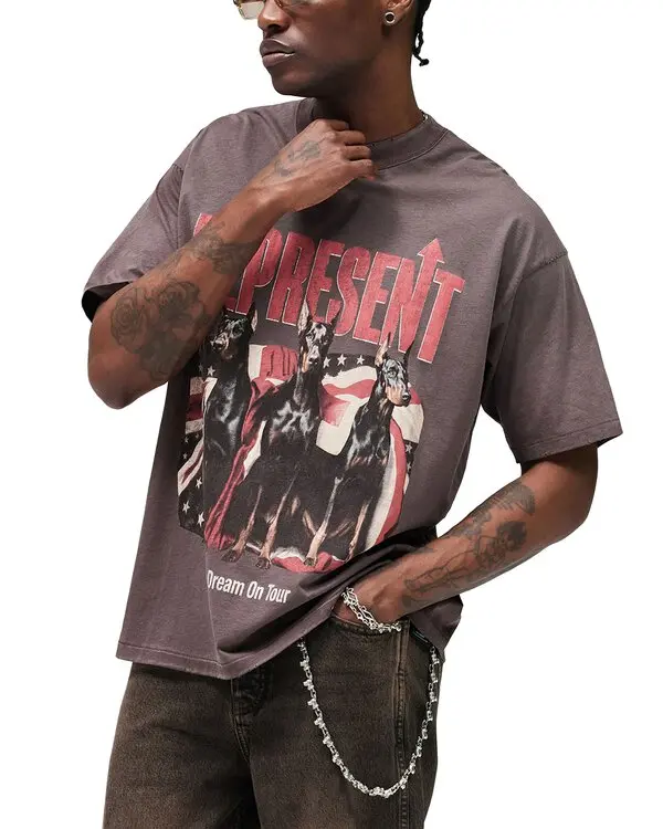 REPRESENT Dream On Tour Graphic Tee - Nero