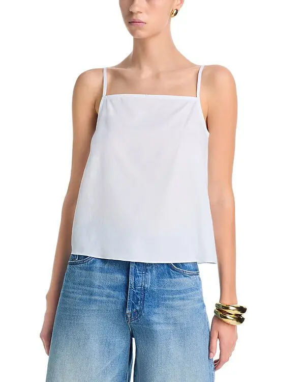 LESET Yoko Tie Back Top - White