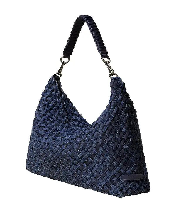 NAGHEDI Porto Medium Double Weave Half Moon Bag