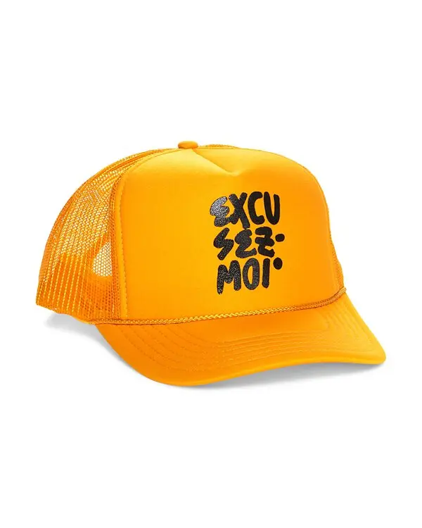 Clare V. Excusez Moi Trucker Hat - Marigold