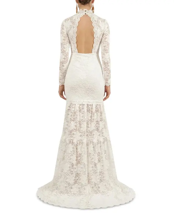 nightcap white lace dress Nightcap Lotus Lace Fringe Halter Mini Dress In White - 63% Off