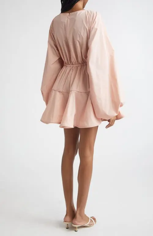 Zimmermann Alchemy Long Sleeve Minidress - Peach