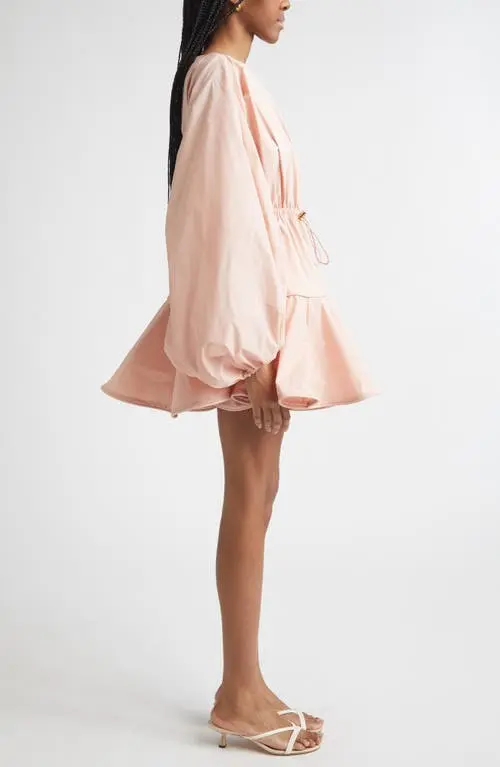 Zimmermann Alchemy Long Sleeve Minidress - Peach